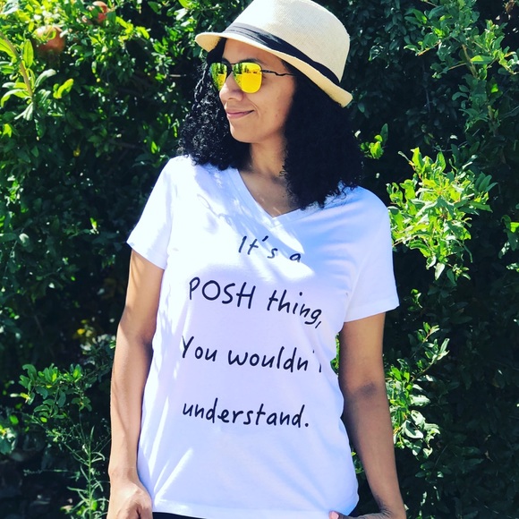 Tops | Its A Posh Thing V Neck Tshirt | Poshmark